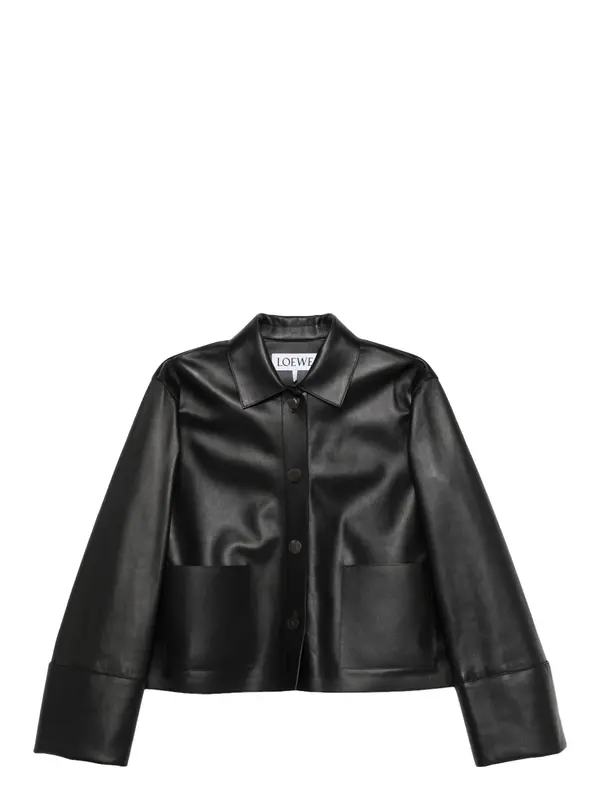 Loewe Leather Jacket - Black