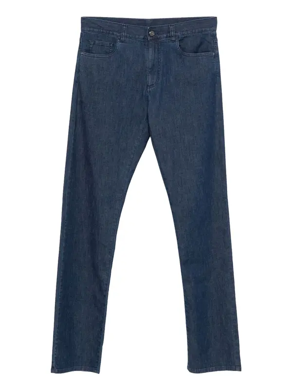 Canali Straight-leg Jeans - Blue