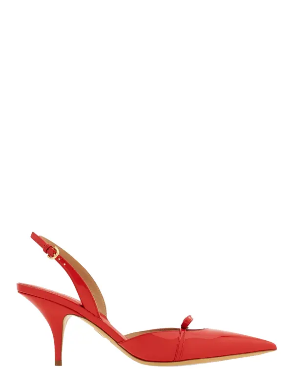 FERRAGAMO Bow Slingback Pumps - Red