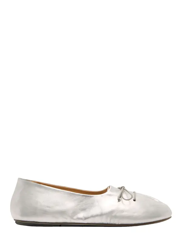 Marsèll Girella Leather Ballet Flats - Grey