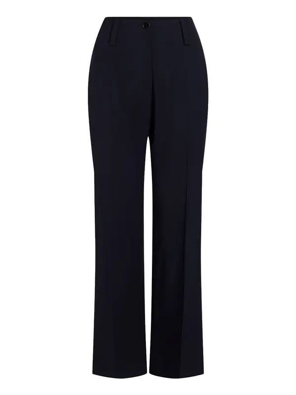 Patou Twill Straight-leg Trousers - Blue