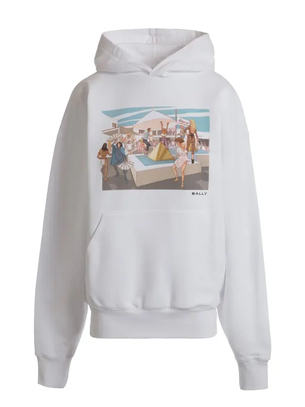 Bally Dancing Amnesia-print Hoodie - White