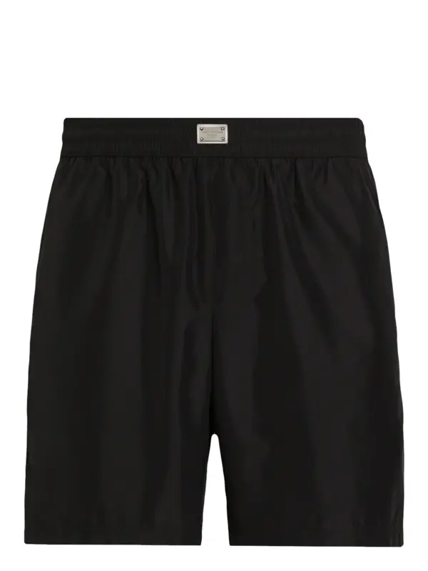 Dolce & Gabbana Mid-length Swim Trunks With Tag - Black