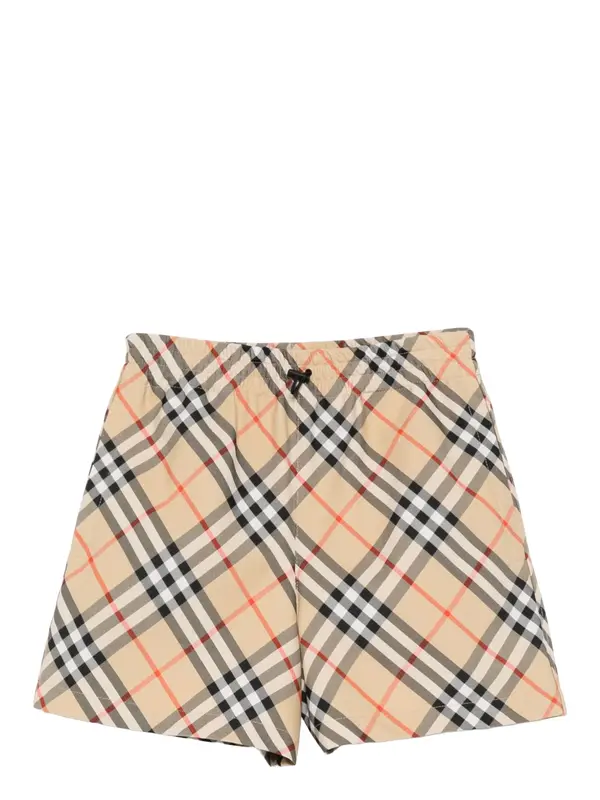 Burberry Check-print Shorts - Neutrals