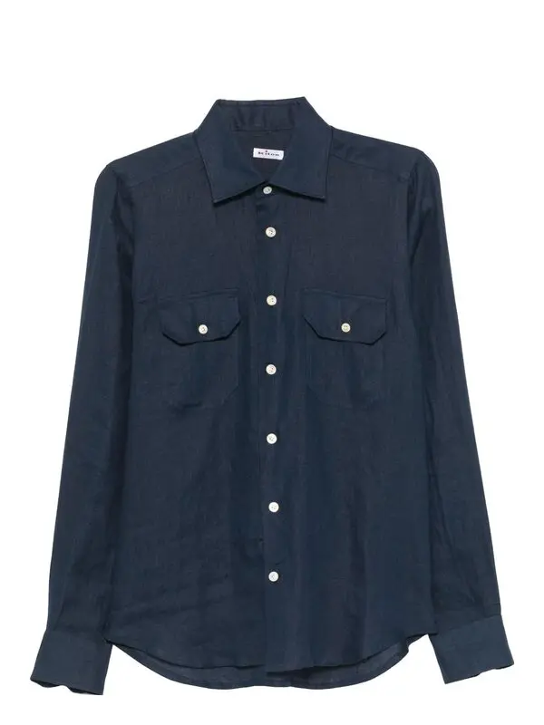 Kiton Linen Shirt - Blue