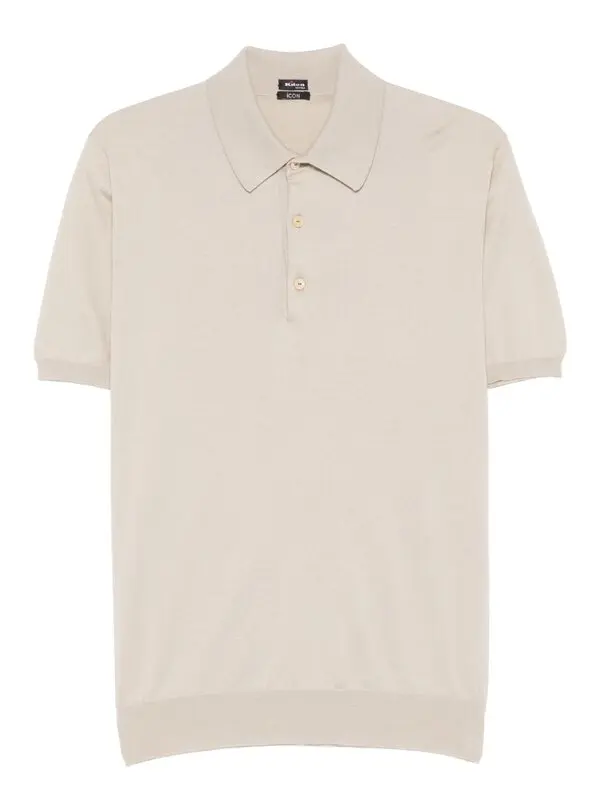 Kiton Knitted Polo Shirt - Neutrals
