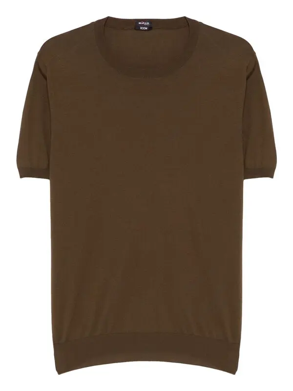 Kiton Knitted T-shirt - Brown