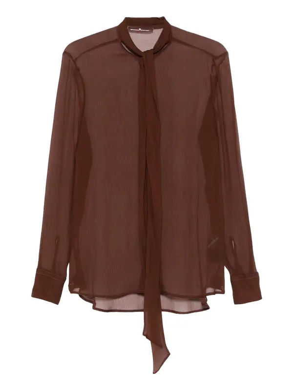 Ermanno Scervino Silk Blouse - Brown