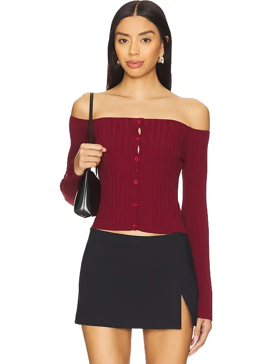 Superdown Calypso Top - Oxblood