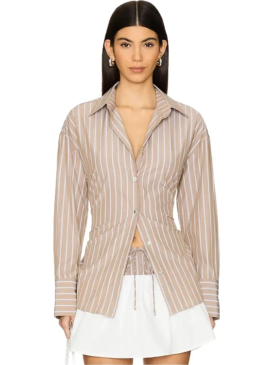 NIA Jules Shirt - Taupe