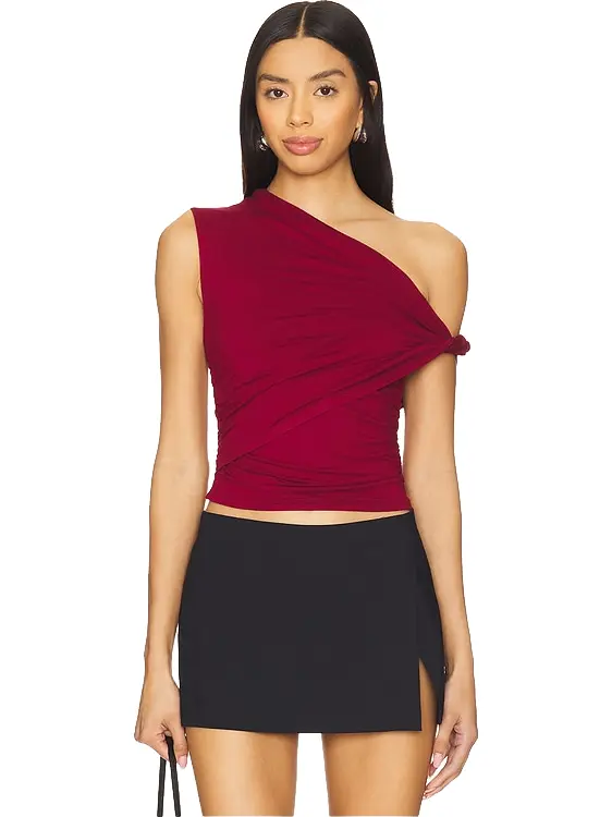 Superdown Alessia Top - Oxblood