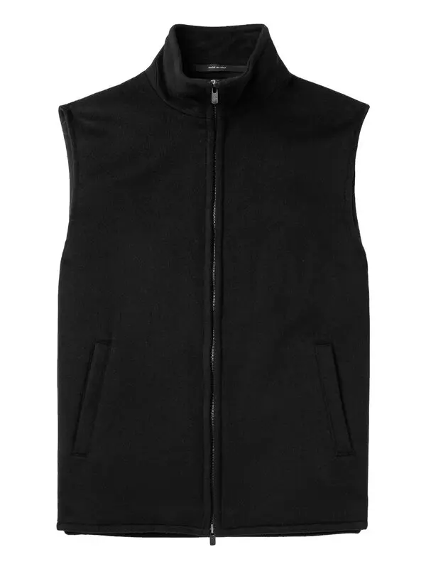 SAMAN AMEL Cashmere Gilet - Black