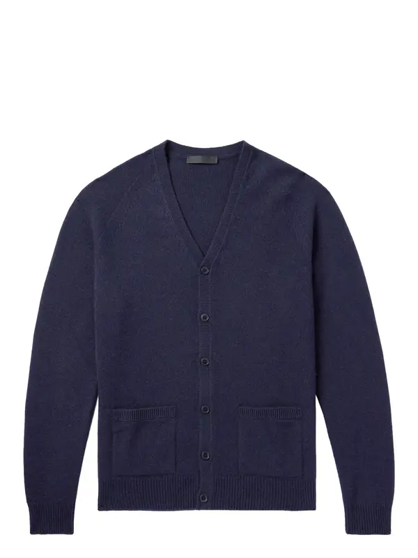 SAMAN AMEL Cashmere Cardigan - Blue