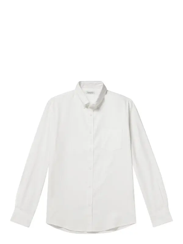 Sunspel Button-down Collar Cotton Oxford Shirt - White