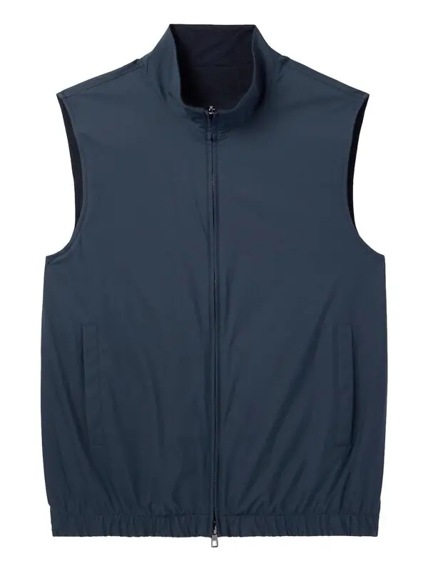 Loro Piana Slim-fit Reversible Windwish™ Gilet - Blue
