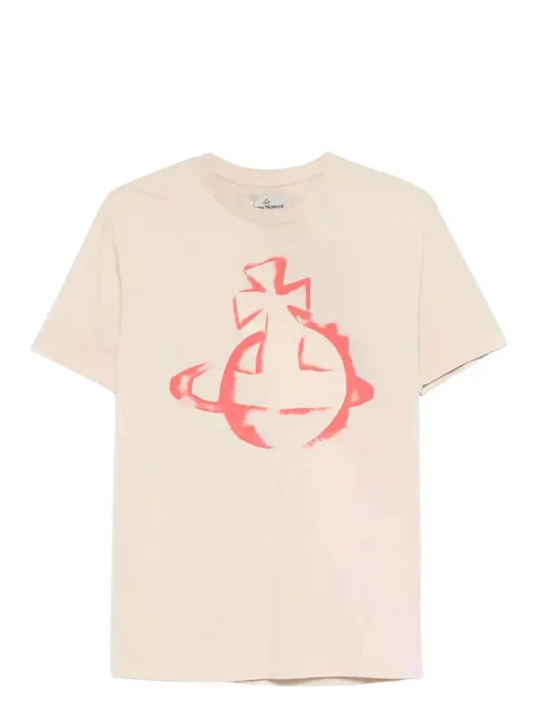 VIVIENNE WESTWOOD Stencil Orb Classic T-shirt - Neutrals