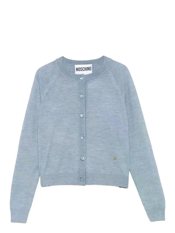 Moschino Crew-neck Cardigan - Blue