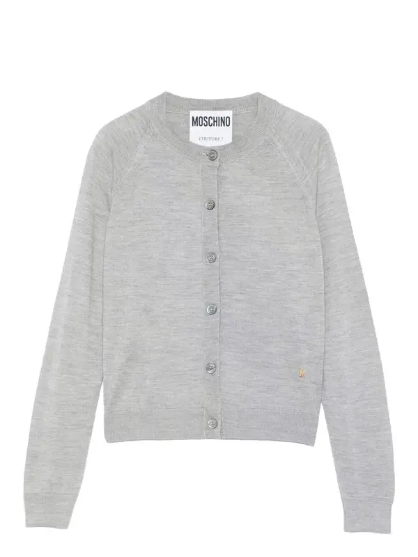 Moschino Crew-neck Cardigan - Grey