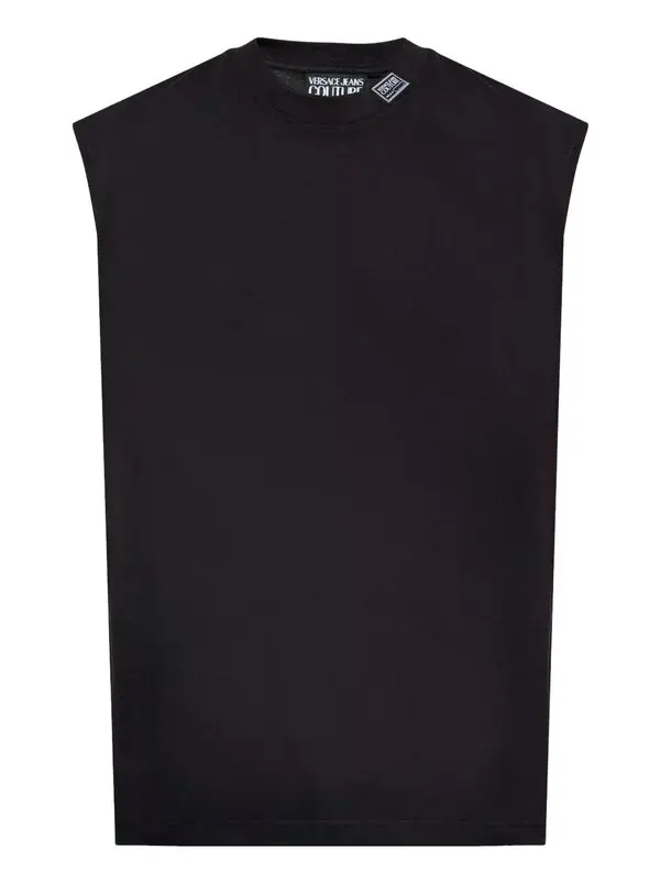 Versace Logo-tag T-shirt - Black