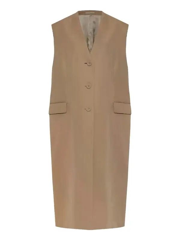 Officine Générale Sleeveless Coat - Brown