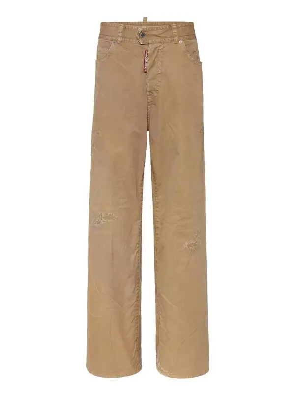 Dsquared2 Cotton Trousers - Brown