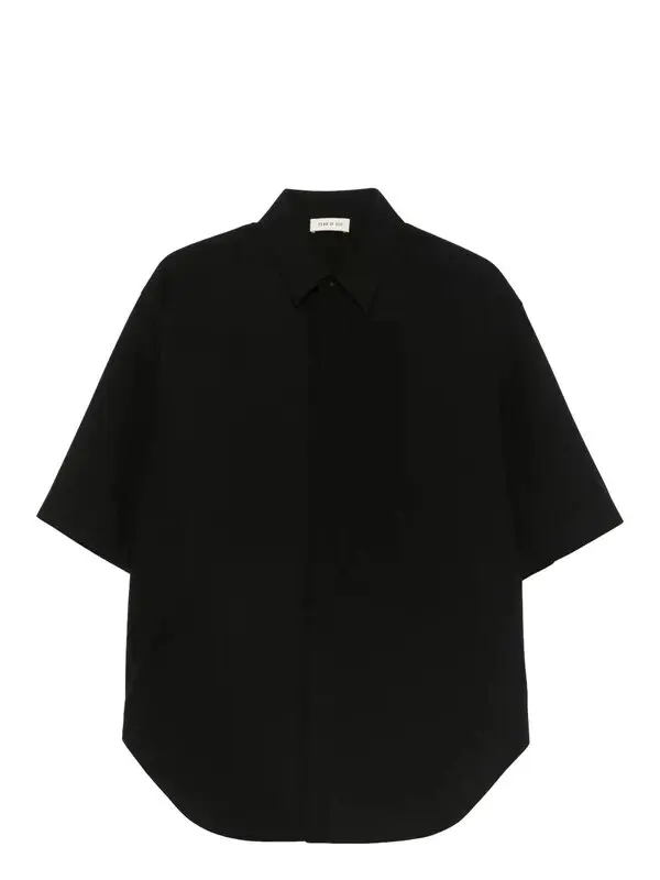 Fear Of God Short-sleeve Oxford Shirt - Black