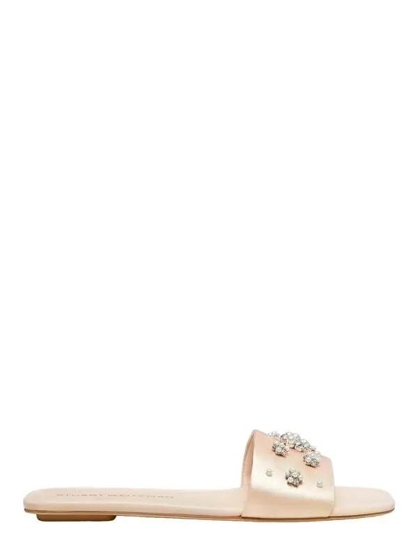 STUART WEITZMAN Poppy Slides - Neutrals