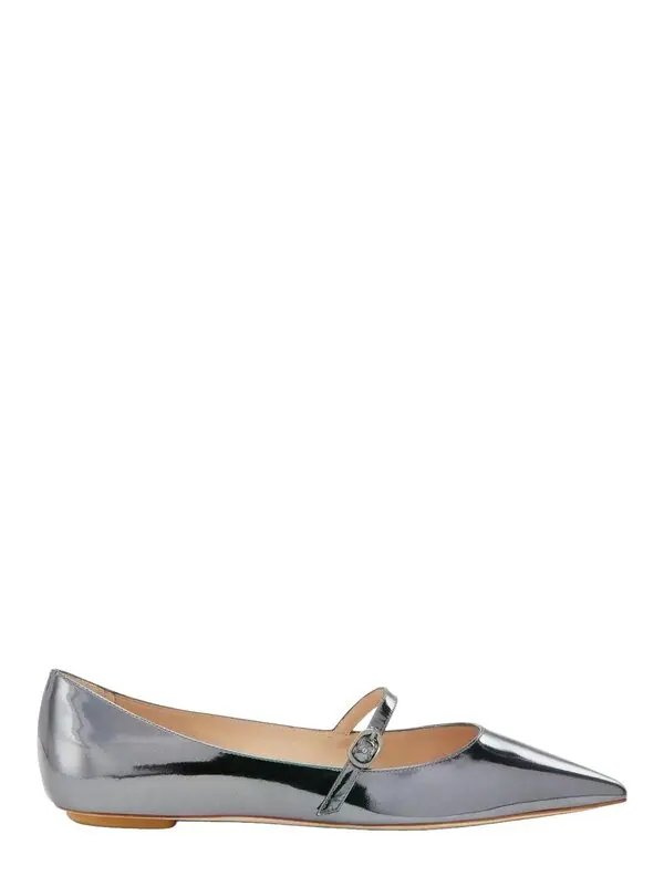STUART WEITZMAN Emily Ballet Flats - Silver