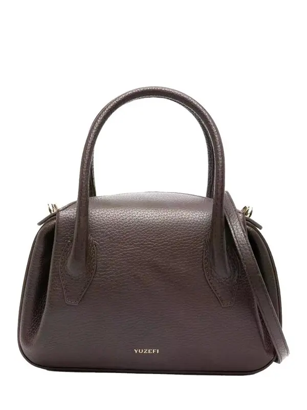 Yuzefi Mini Oyster Tote Bag - Brown