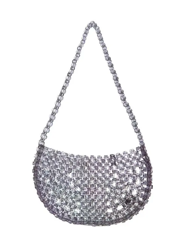 0711 TBILISI Luna Mini Beaded Bag - Blue
