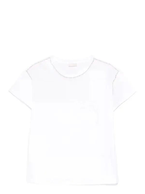 Liu Jo Rhinestoned T-shirt - White