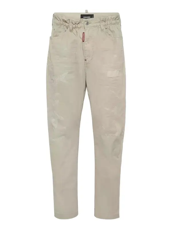 Dsquared2 Distress-effect Trousers - Neutrals