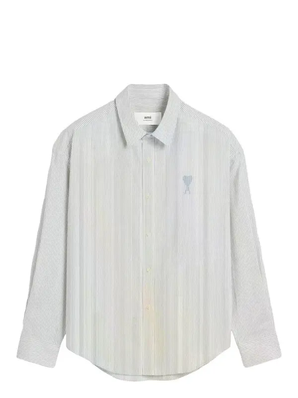 Ami De Coeur-embroidered Shirt - Blue