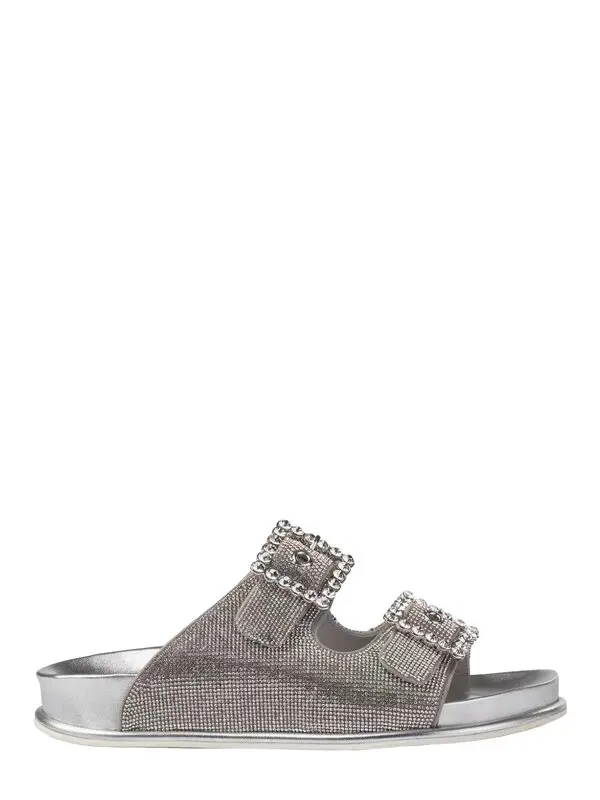 LE SILLA Poolside Slides - Silver