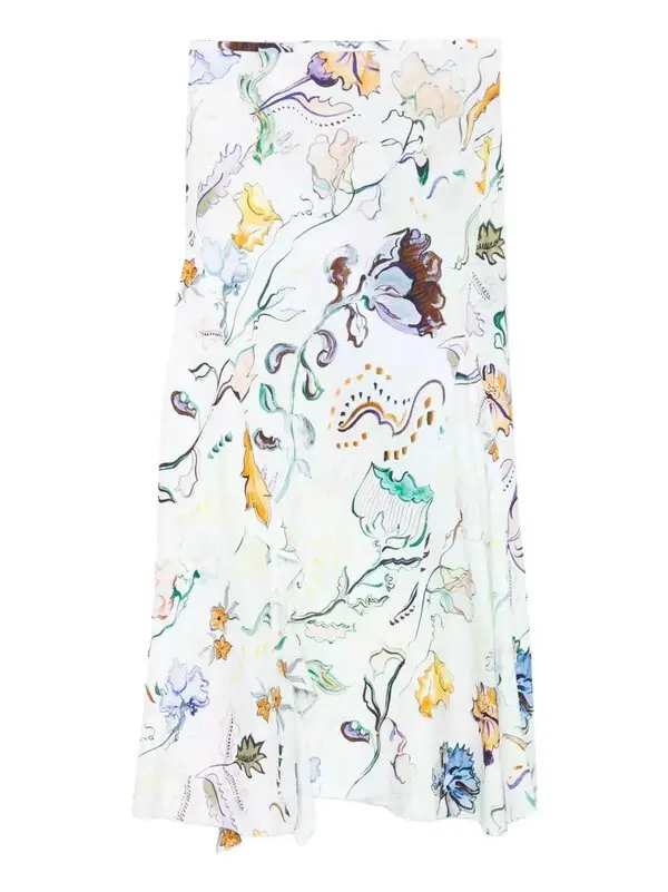 Dorothee Schumacher Printed Maxi Skirt - White