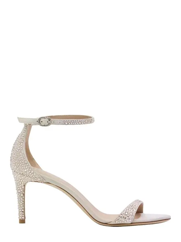 STUART WEITZMAN 75mm Nudist Sandals - White