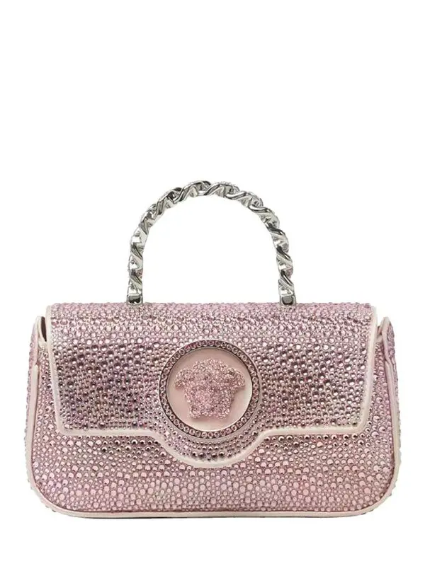 Versace La Medusa Crystal Mini Bag - Pink