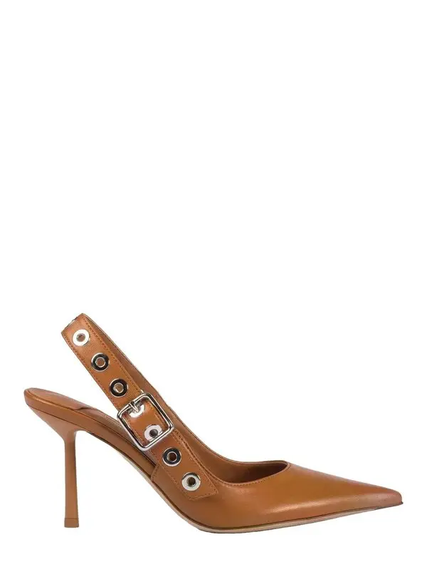 LE SILLA 80mm Courtney Slingback Pumps - Brown