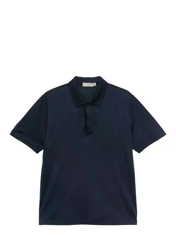 Canali Jersey Polo Shirt - Blue