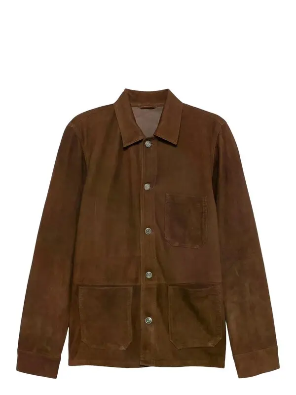 GIORGIO BRATO Suede Jacket - Brown