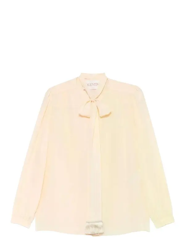 Valentino Garavani Attached-scarf Shirt - Neutrals