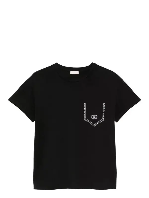 Liu Jo Mirror-detailed T-shirt - Black