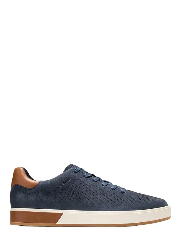 Cole Haan Leather Angleace Sneaker - Navy