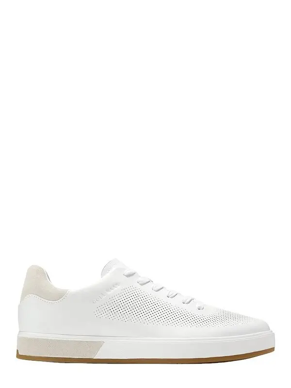 Cole Haan Grandpr Angleace Leather Sneaker - Optic White