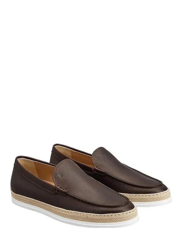 TOD'S Leather Loafers - Dark Brown