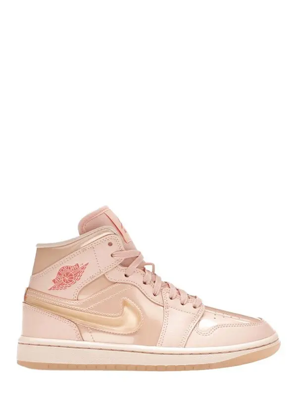 JORDAN 1 Mid Patent Valentine's Day - Pink/sail