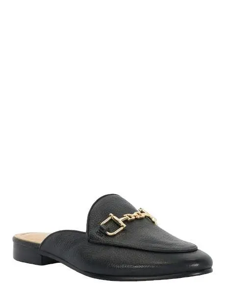 Dune London Glairing Bit Loafer Mule - Black