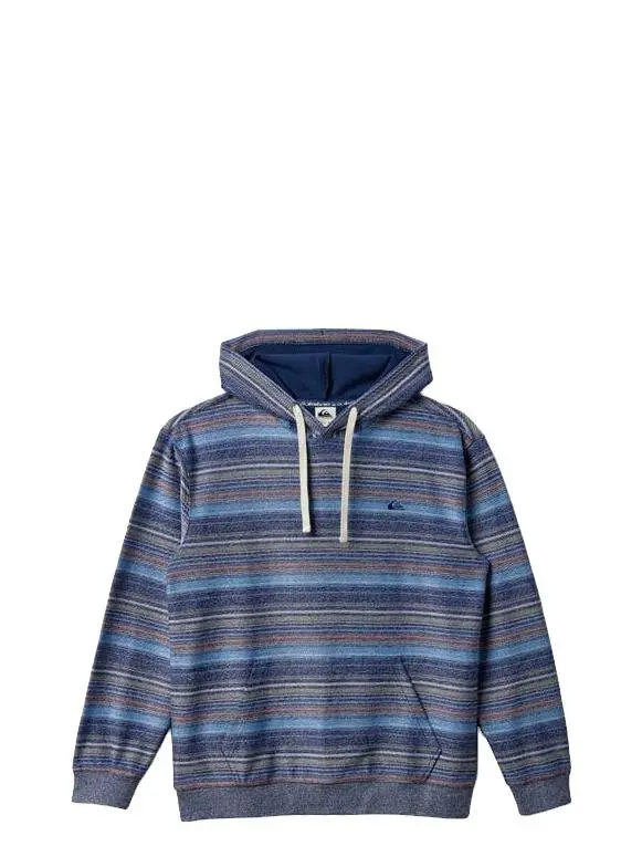 Quiksilver Great Otway Striped Hoodie - Navy