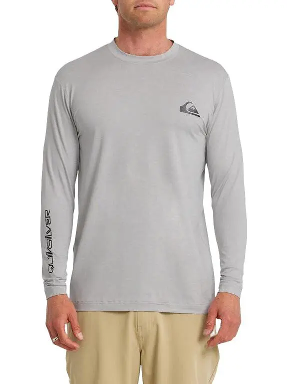 Quiksilver Everyday Surf Performance Rashguard - Light Grey Heather