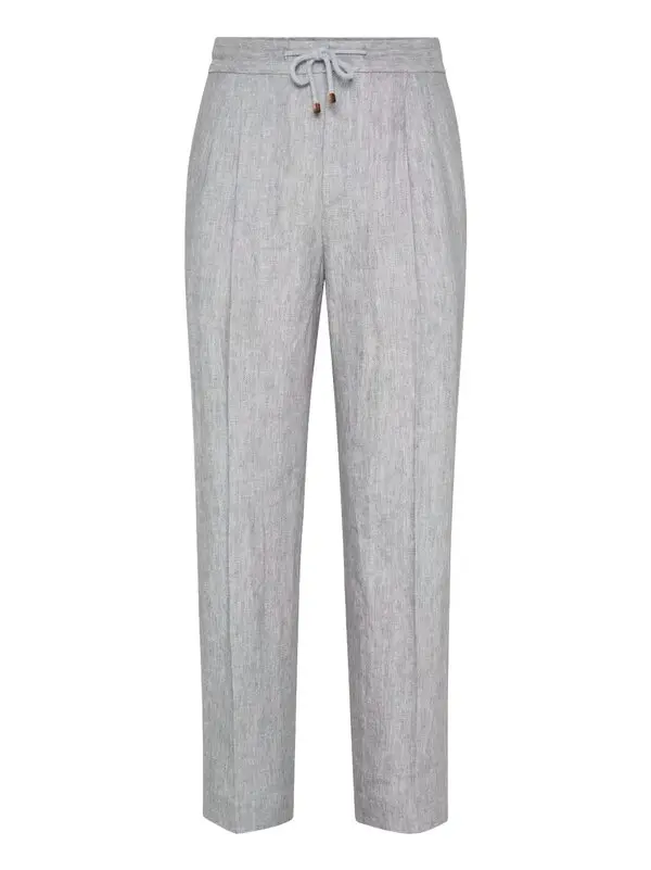 Brunello Cucinelli Drawstring Trousers - Grey